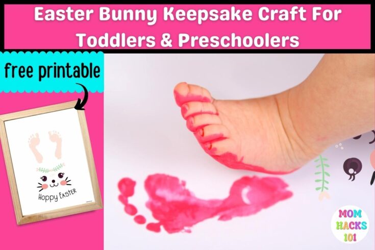 Bunny Craft For Toddlers - Keepsake Footprint Easter Cards Printable ...