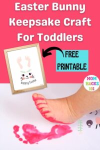 Bunny Craft For Toddlers - Keepsake Footprint Easter Cards Printable ...
