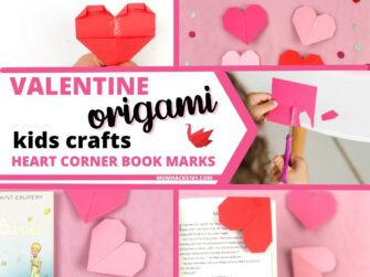 Valentine Origami Bookmark Heart Corner Craft - Mom Hacks 101