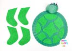 3D Paper Plate Turtle Craft (Free Printable Template) - Mom Hacks 101