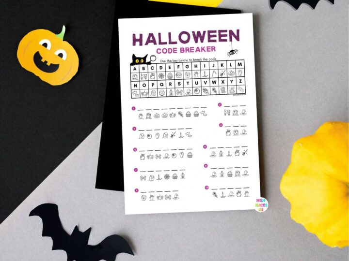 Halloween Code Breaker Worksheet Free Printable - Mom Hacks 101