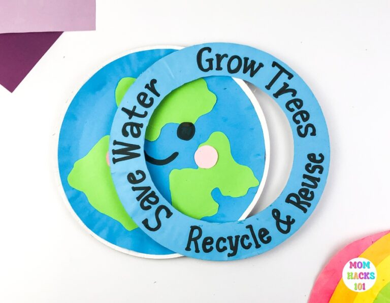 Fun Paper Plate Earth Day Craft That Moves - Mom Hacks 101