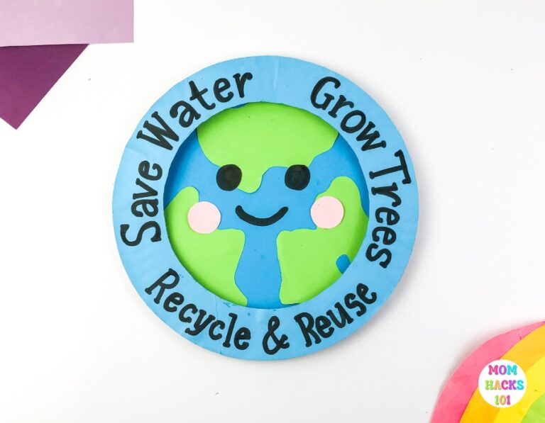 Fun Paper Plate Earth Day Craft That Moves - Mom Hacks 101
