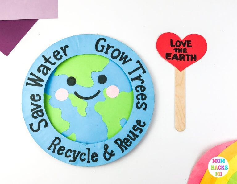 Fun Paper Plate Earth Day Craft That Moves - Mom Hacks 101